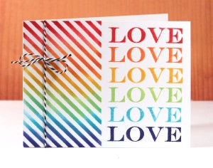 Rainbow Love Card