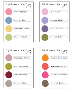 Distress Color Combos