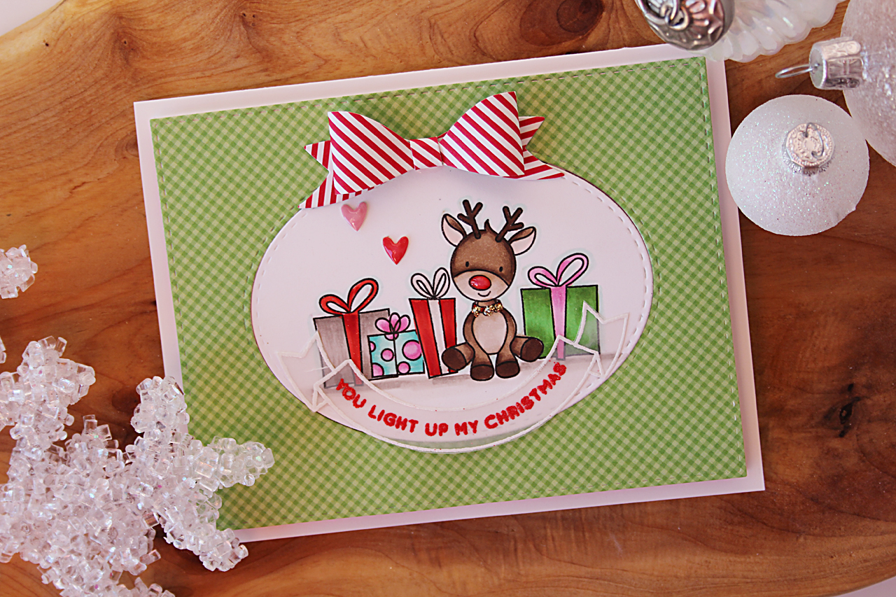 Light Up Rudolph Card