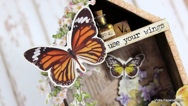 Tim Holtz Spring Vignette House