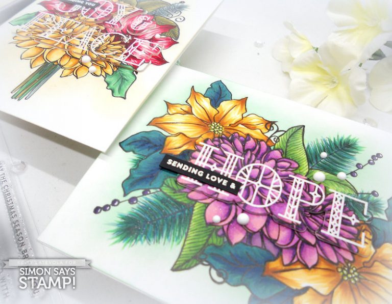 Custom Copic Colored Floral Cards - Simon Says Stamp Blog