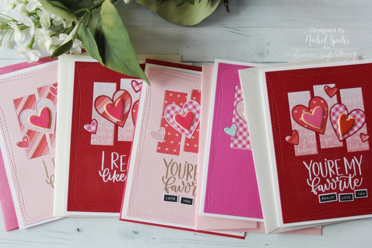 January 2018 Card Kit: Set of 5 Inlay Cards