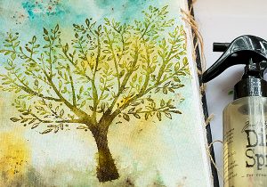 Tree Art Journal Page