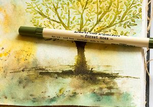 Tree Art Journal Page