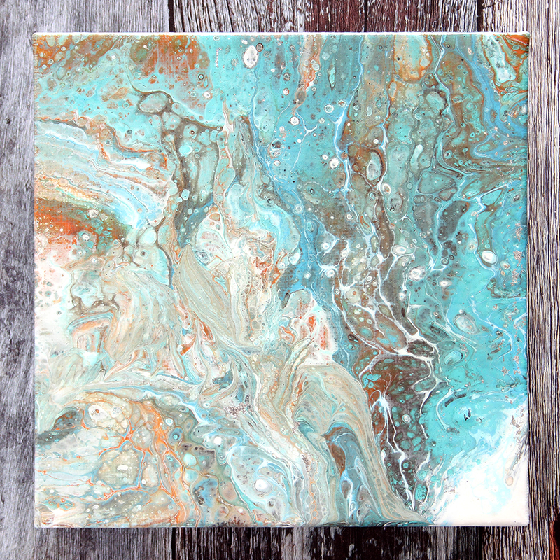 Fluid Acrylic Pouring: Mixed Medium with Shari Carroll
