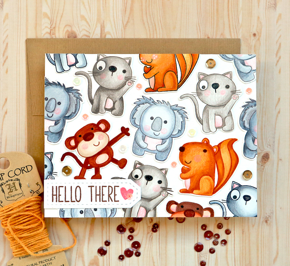 One Stamp, Five Ways: Hello There