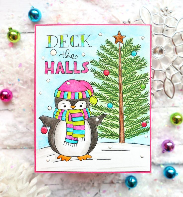 Happy Holidays Watercolor Cards 2018