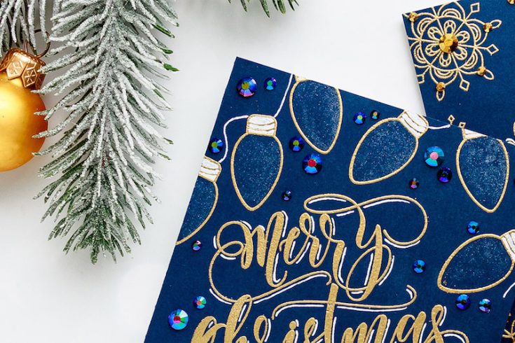 Yippee for Yana: Calligraphy-Like Christmas Cards