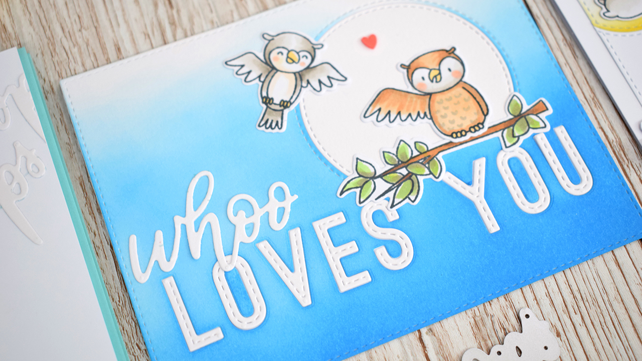 Whoops! One die, three cards