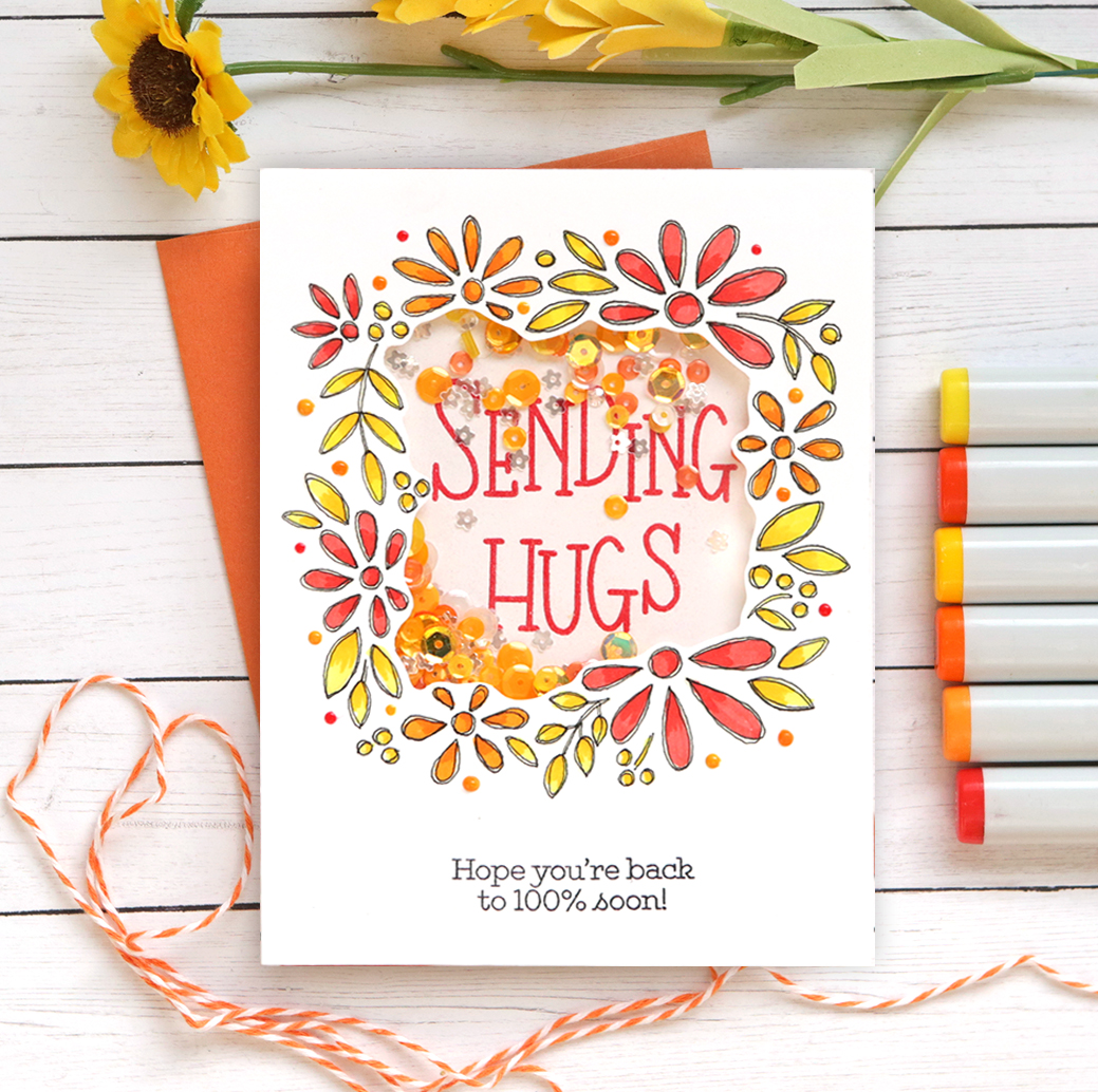 One Stamp Five Ways: Healing Hugs