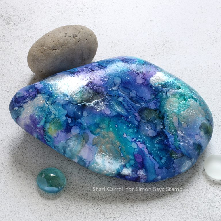 Do Something CRAFTY today! IDEA: Alcohol Inked Rocks