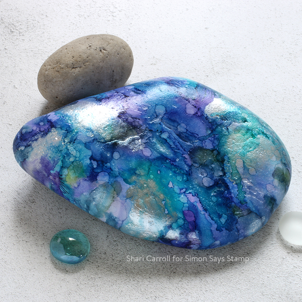 Do Something CRAFTY today! IDEA: Alcohol Inked Rocks