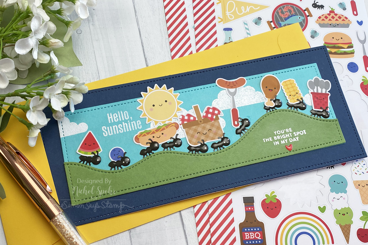 Slimline Picnic Parade Cards - Simon Says Stamp Blog
