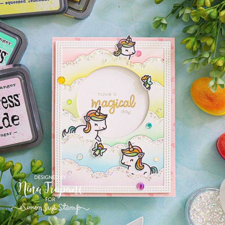 Studio Monday with Nina-Marie: Unicorn Rainbow Blending Featuring Lawn ...