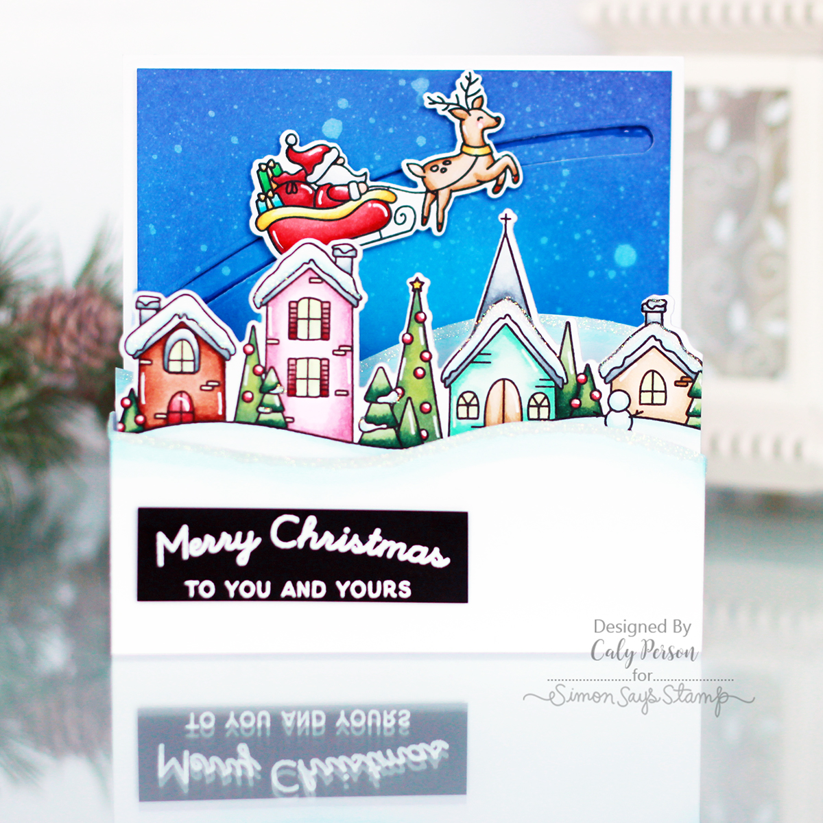 Crafty with Caly: Santa’s Sleigh Ride Slider Box Card
