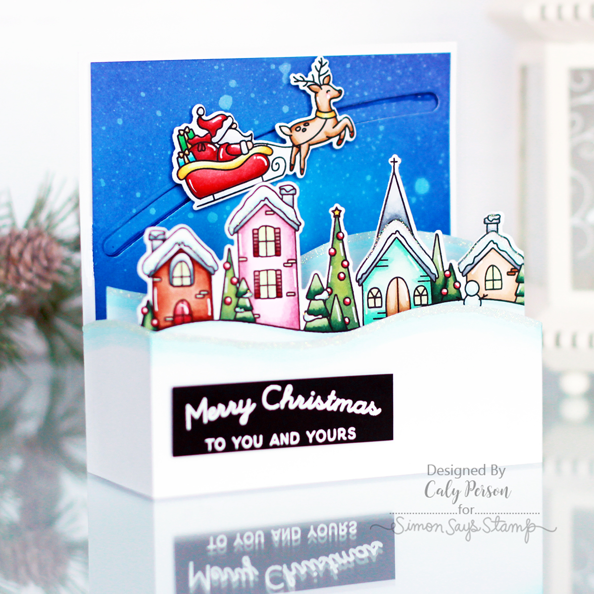 Crafty with Caly: Santa’s Sleigh Ride Slider Box Card