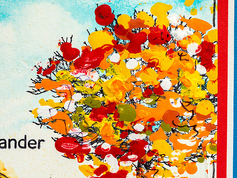 Mixed Media Fall Cards