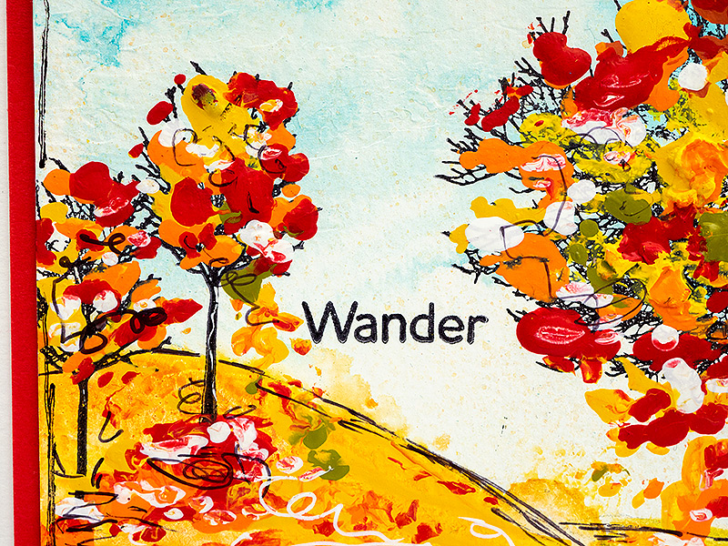 Mixed Media Fall Cards