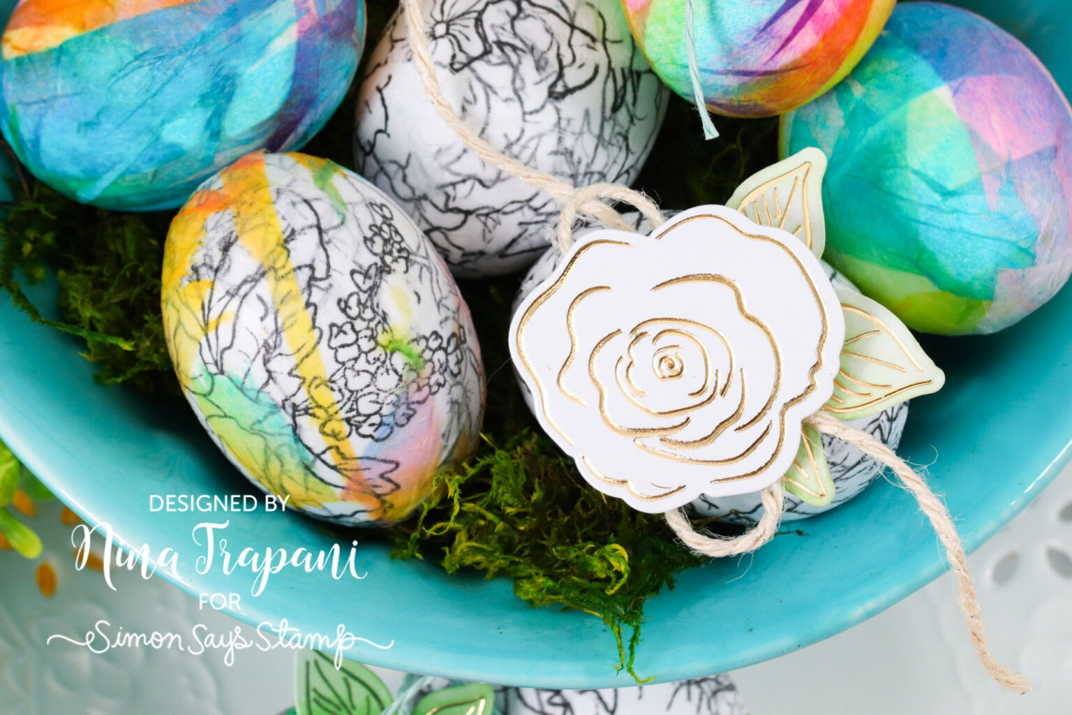 Not a Card with Nina-Marie: Collage Paper Easter Eggs