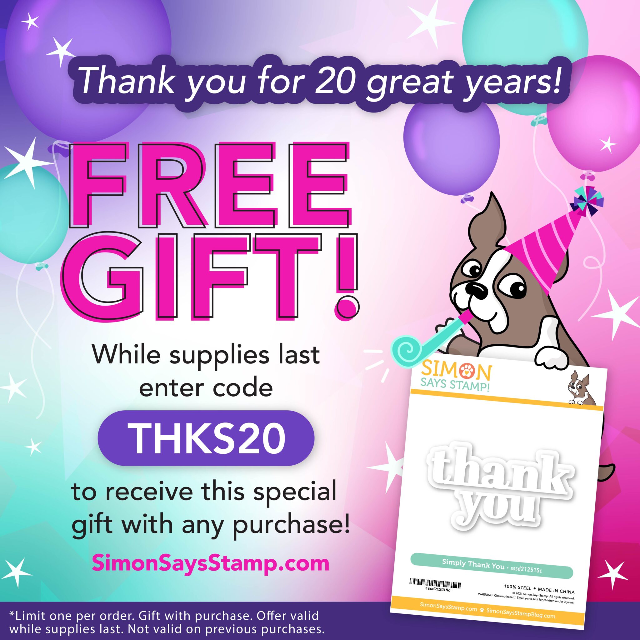 Thank you for 20 GREAT years!