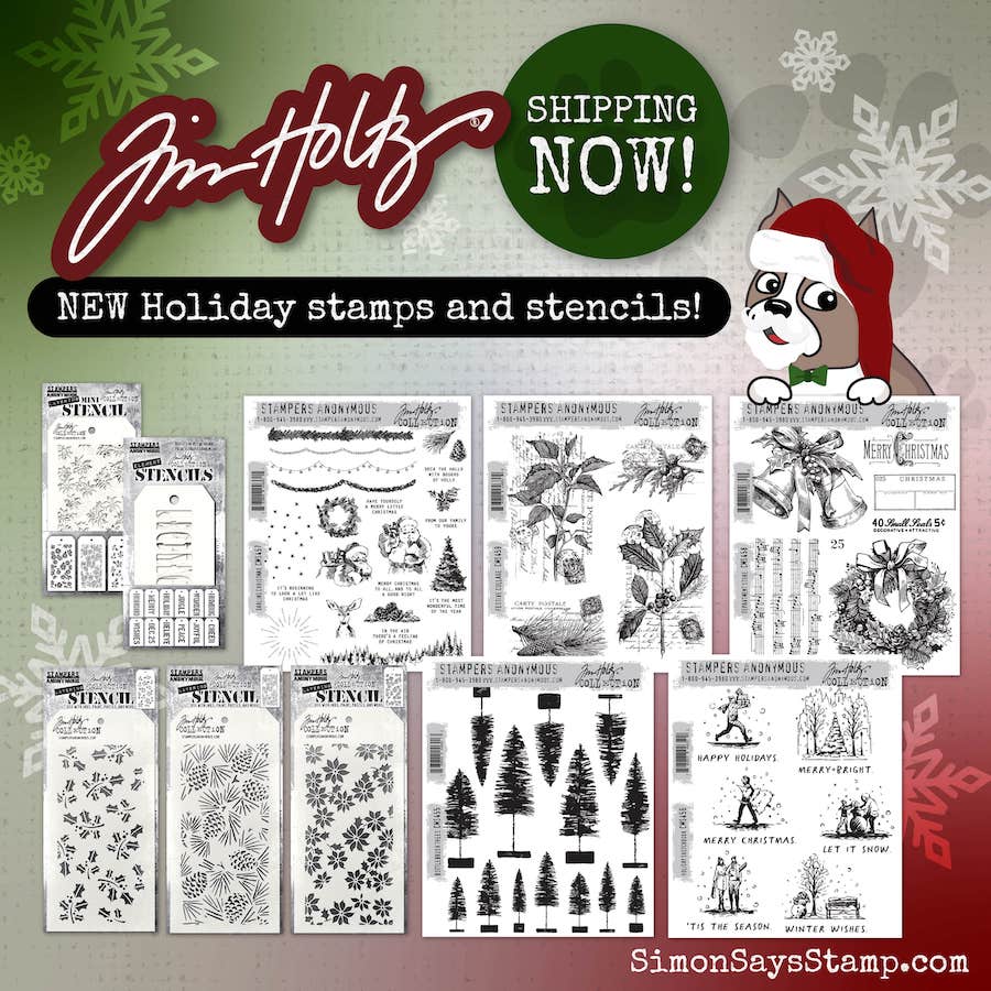 NEW Tim Holtz Holiday Stamps and Stencils PLUS Ideas to INSPIRE!!!