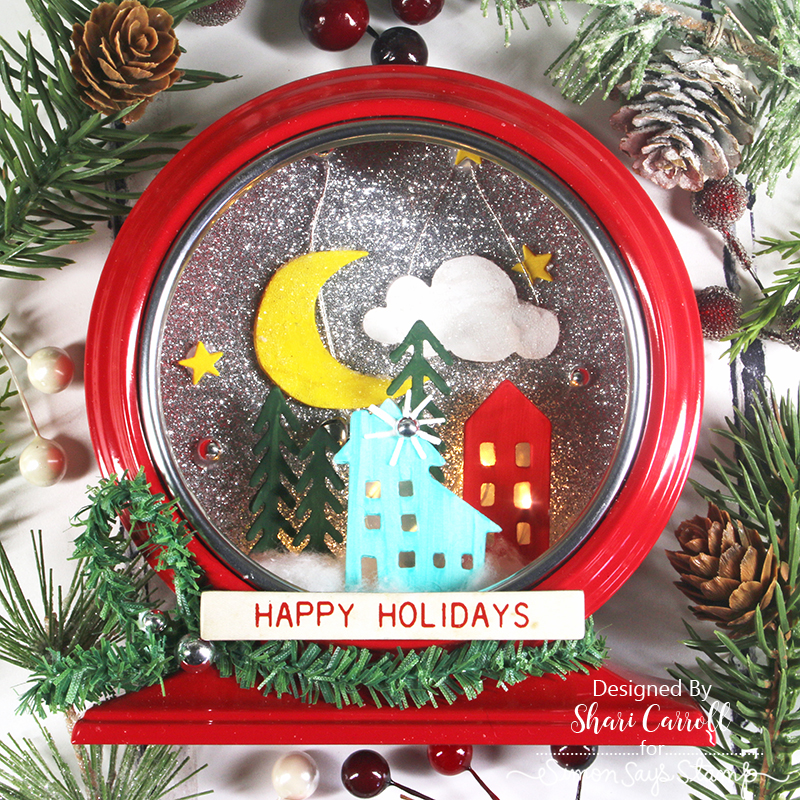 Mixed Media: Tim Holtz Christmas Curio Clock