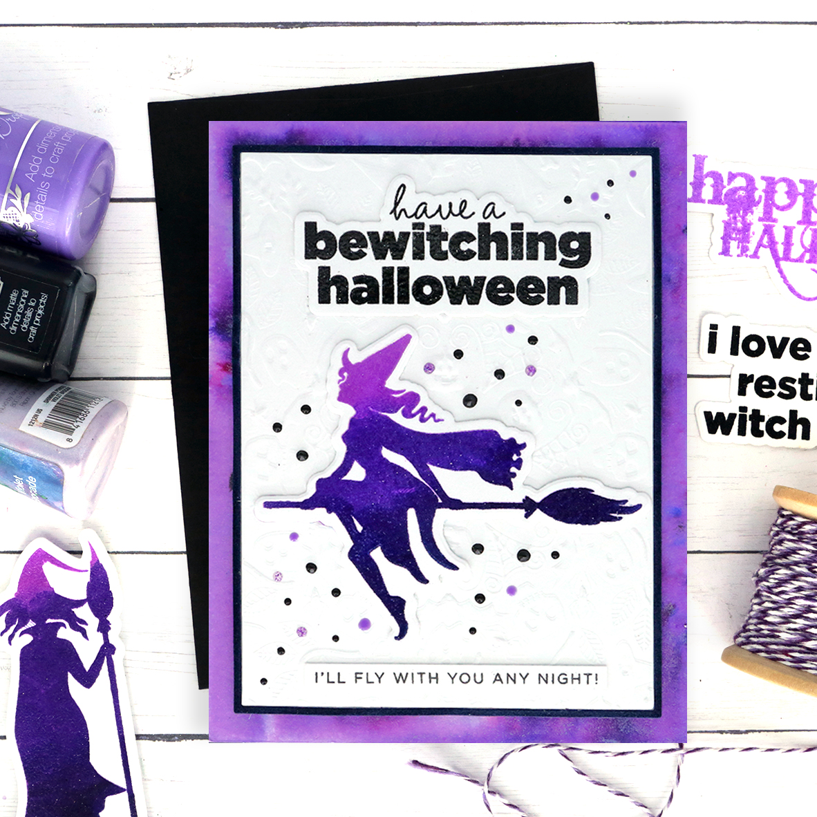 One Stamp, Five Ways: Witch Please