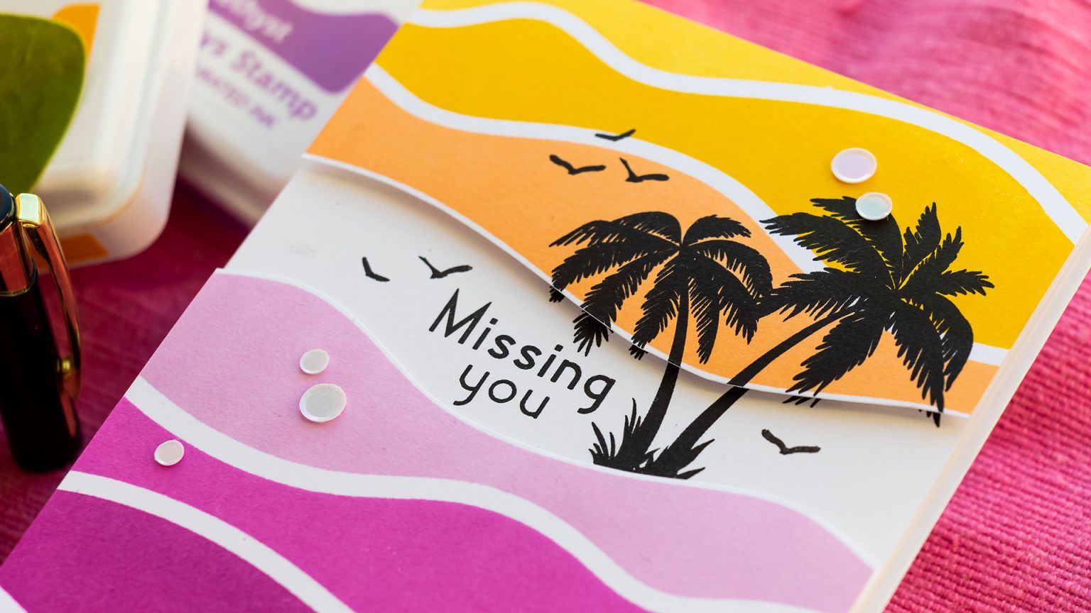 Happy + Colorful Stamping Miss You Card: Yippee for Yana