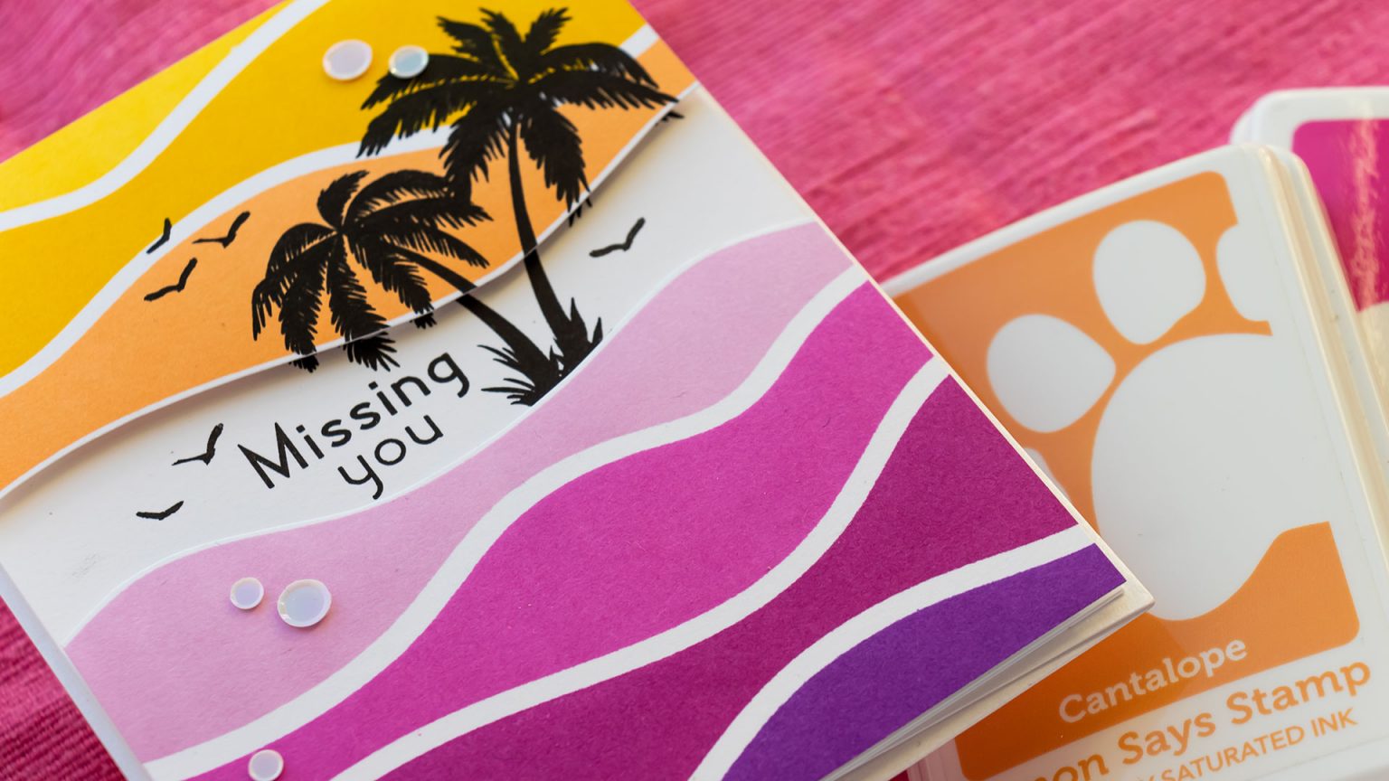 Happy + Colorful Stamping Miss You Card: Yippee for Yana