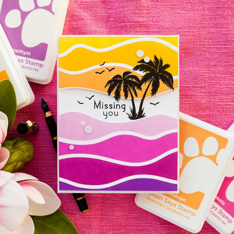 Happy + Colorful Stamping Miss You Card: Yippee for Yana