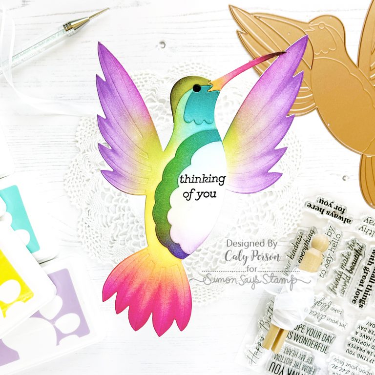 Hummingbird Shaped Card: Crafty with Caly