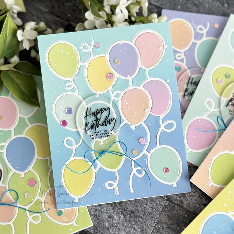 SHRINK Your Sentiments! Balloon Inlay Birthday Cards!