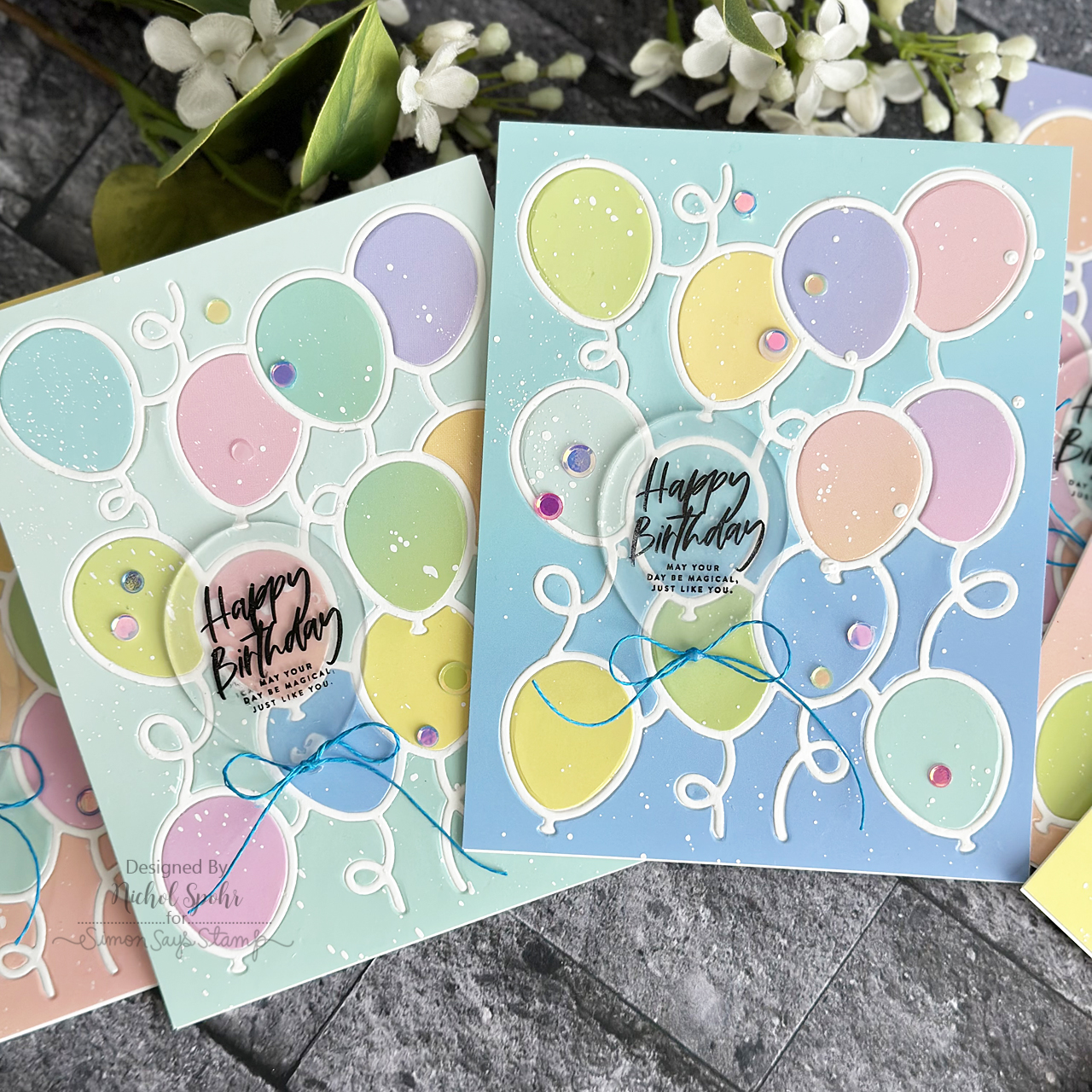 SHRINK Your Sentiments! Balloon Inlay Birthday Cards!