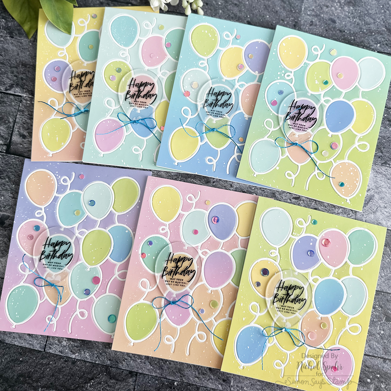 SHRINK Your Sentiments! Balloon Inlay Birthday Cards!