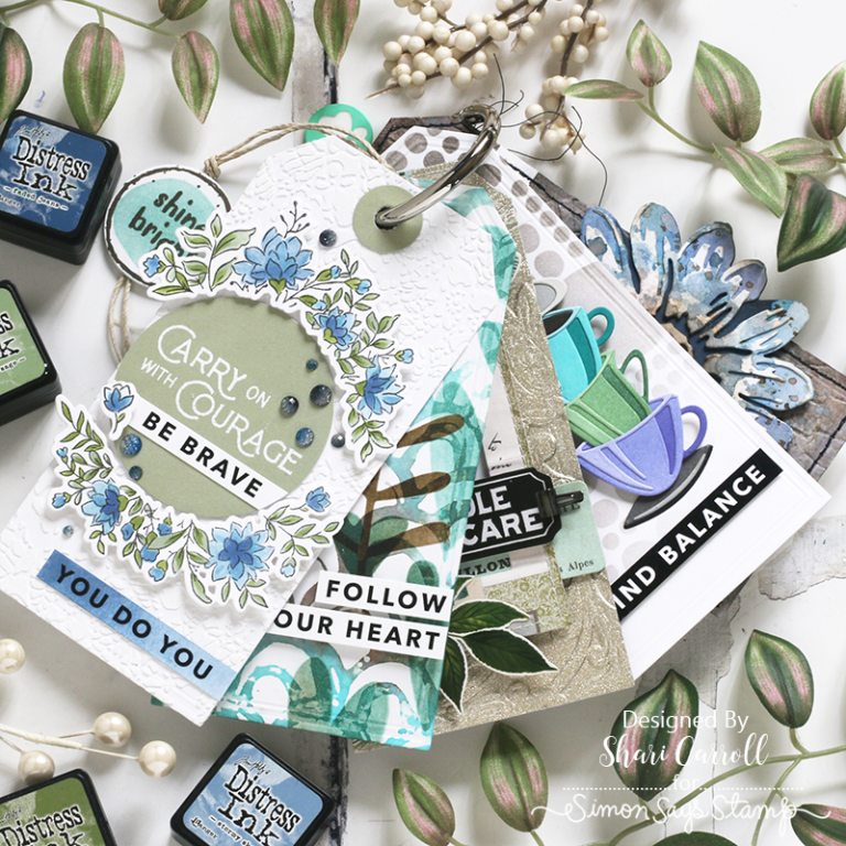 Art Journaling with Shari Carroll: Pinkfresh Studios Courage Tag