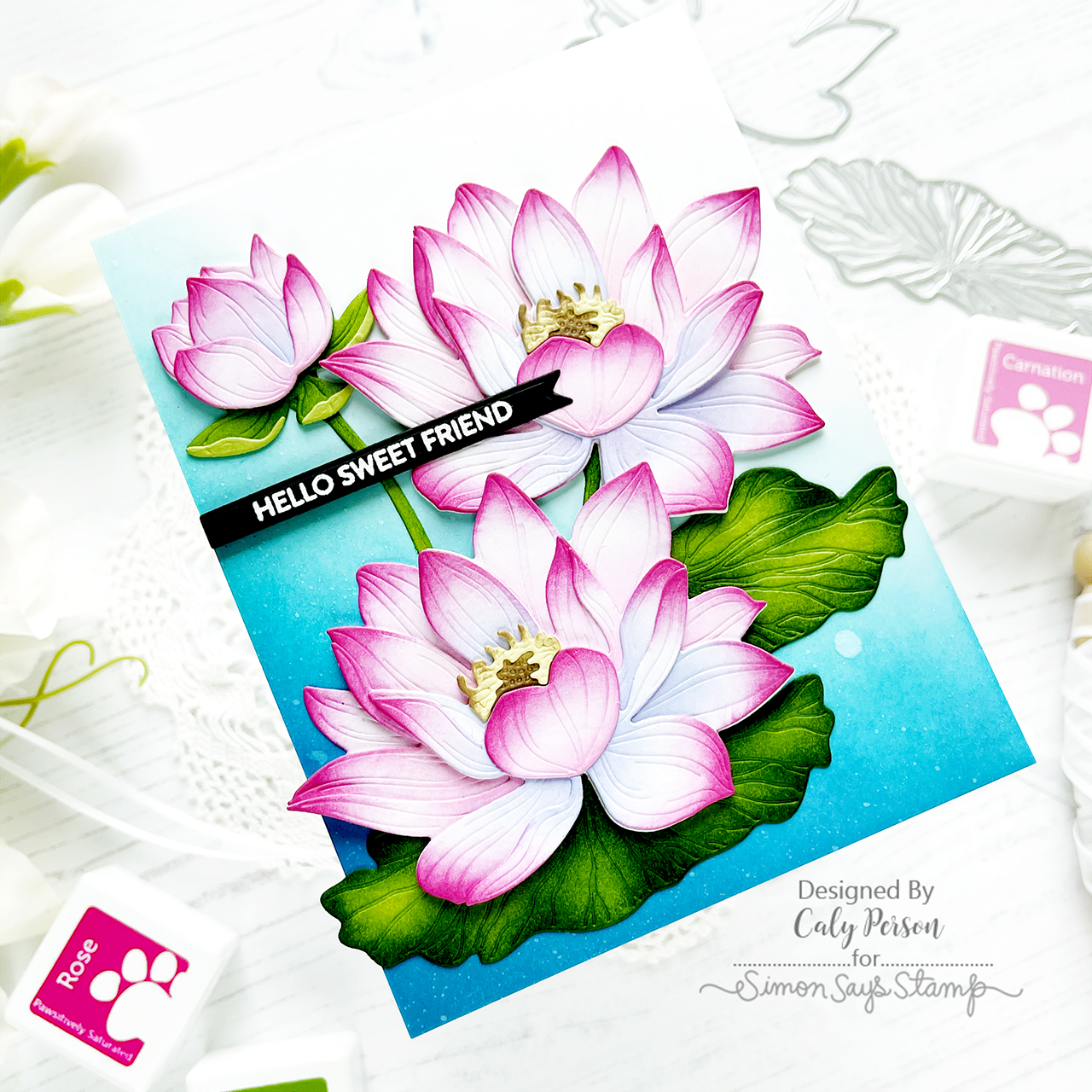 Send a BOLD floral HELLO: Crafty with Caly