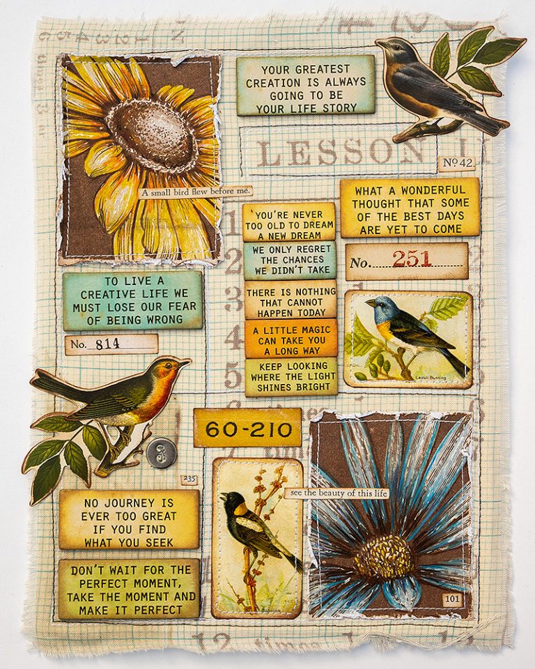 Nature Collage Panel by Anna-Karin