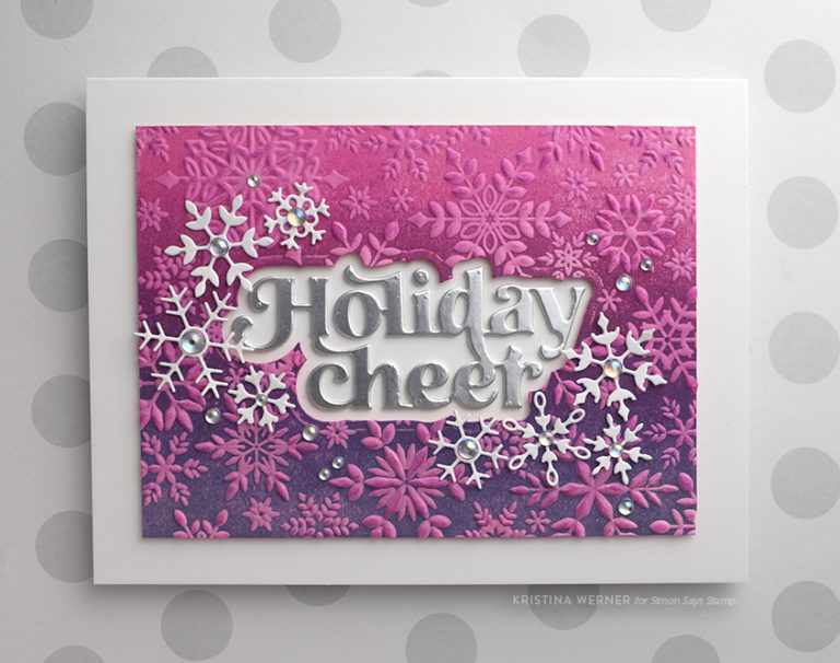 Inked Embossing Folder Card with Kristina Werner