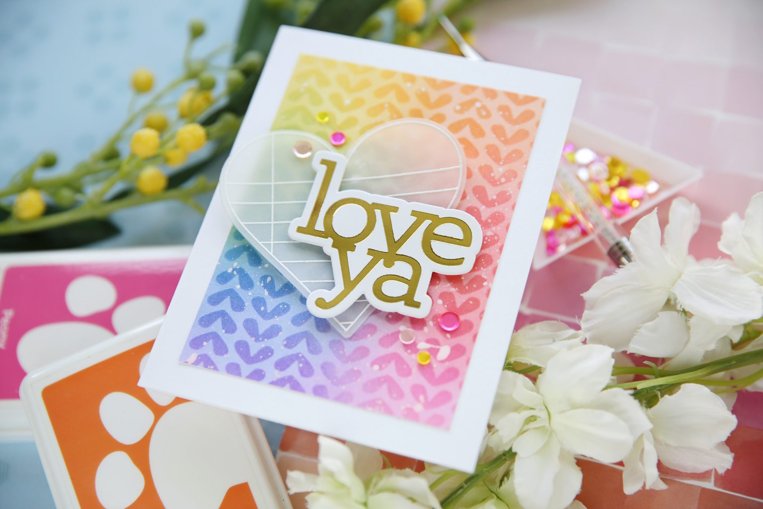 Take Your SHINE to the NEXT Level- Hot Foil Love Ya Card: Amore ...