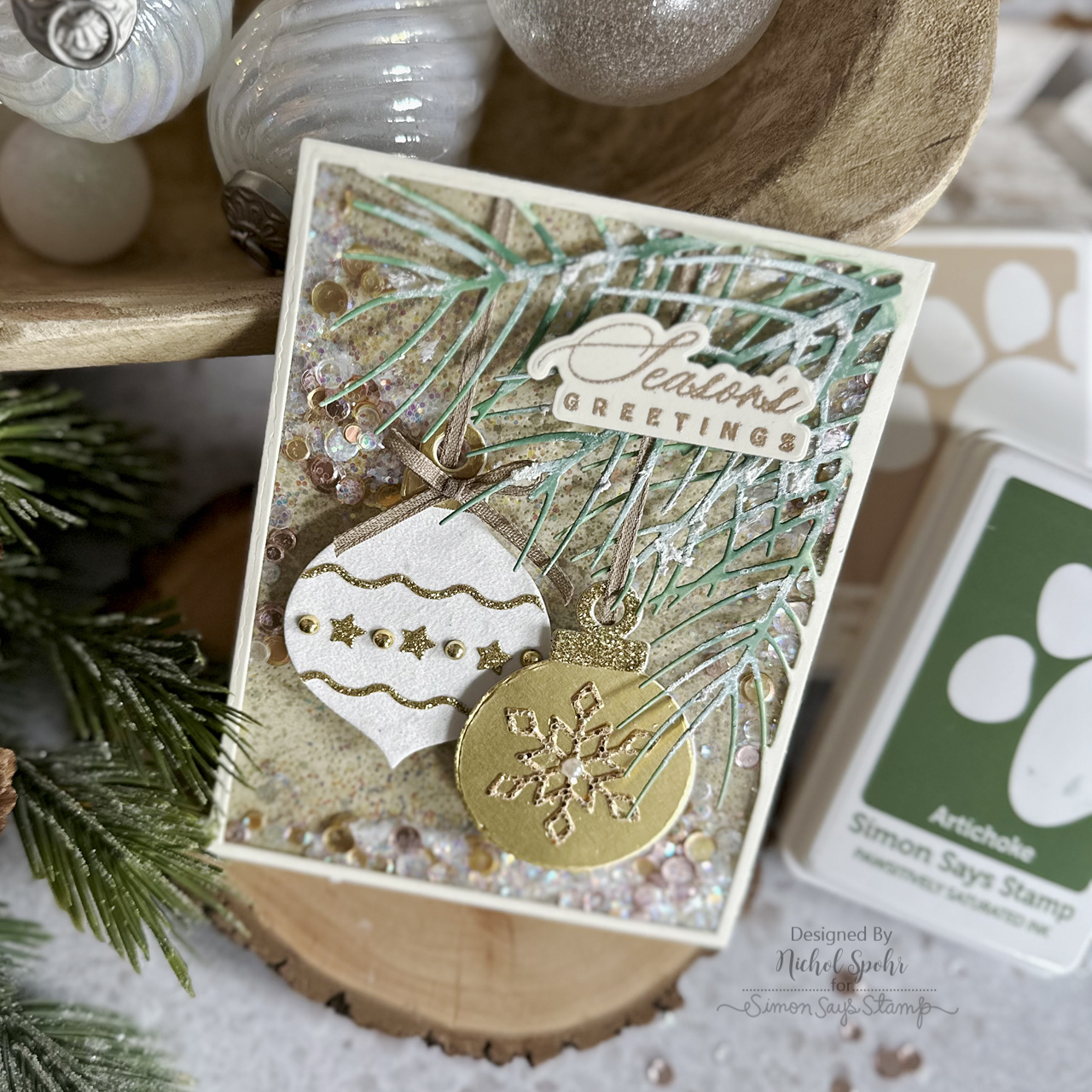 [How to] Create an Elegant Holiday Die Cut Card with Nichol Spohr ...