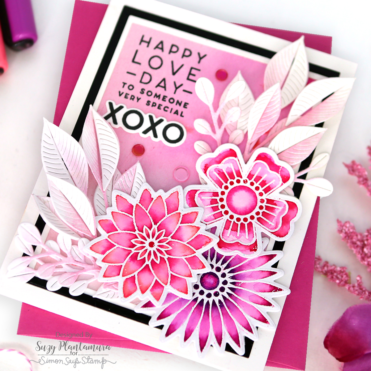 One Stamp, Five Ways: Flower Love