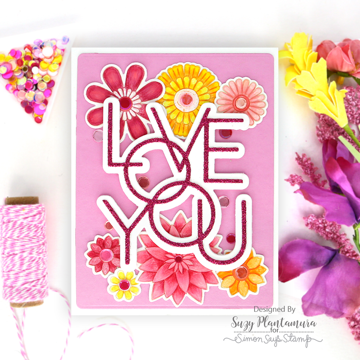 One Stamp, Five Ways: Flower Love