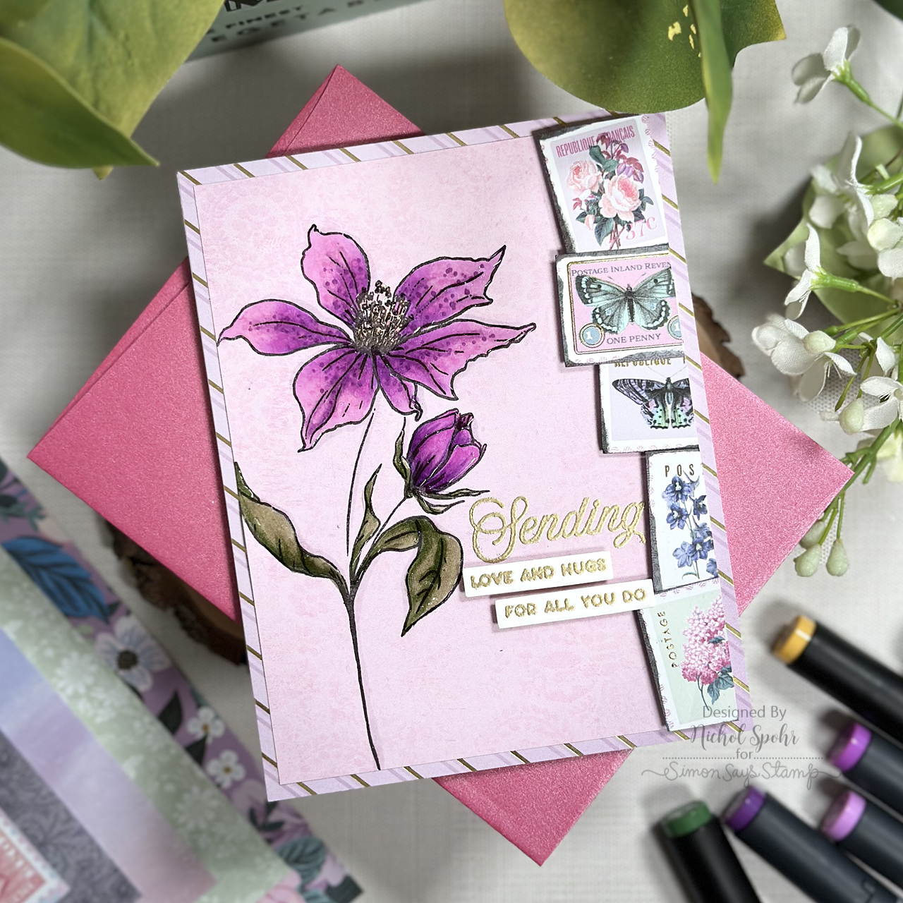 Create Stunning Floral Postage Stamp Cards with Simon Says Stamp April ...