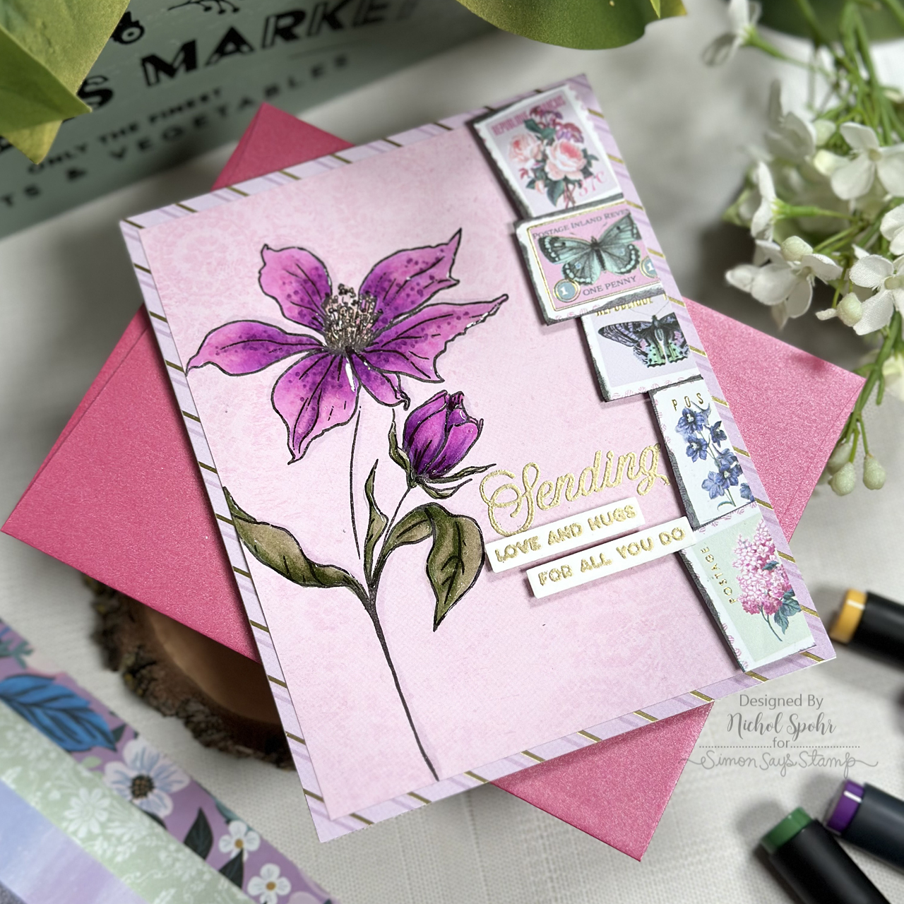Create Stunning Floral Postage Stamp Cards with Simon Says Stamp April ...