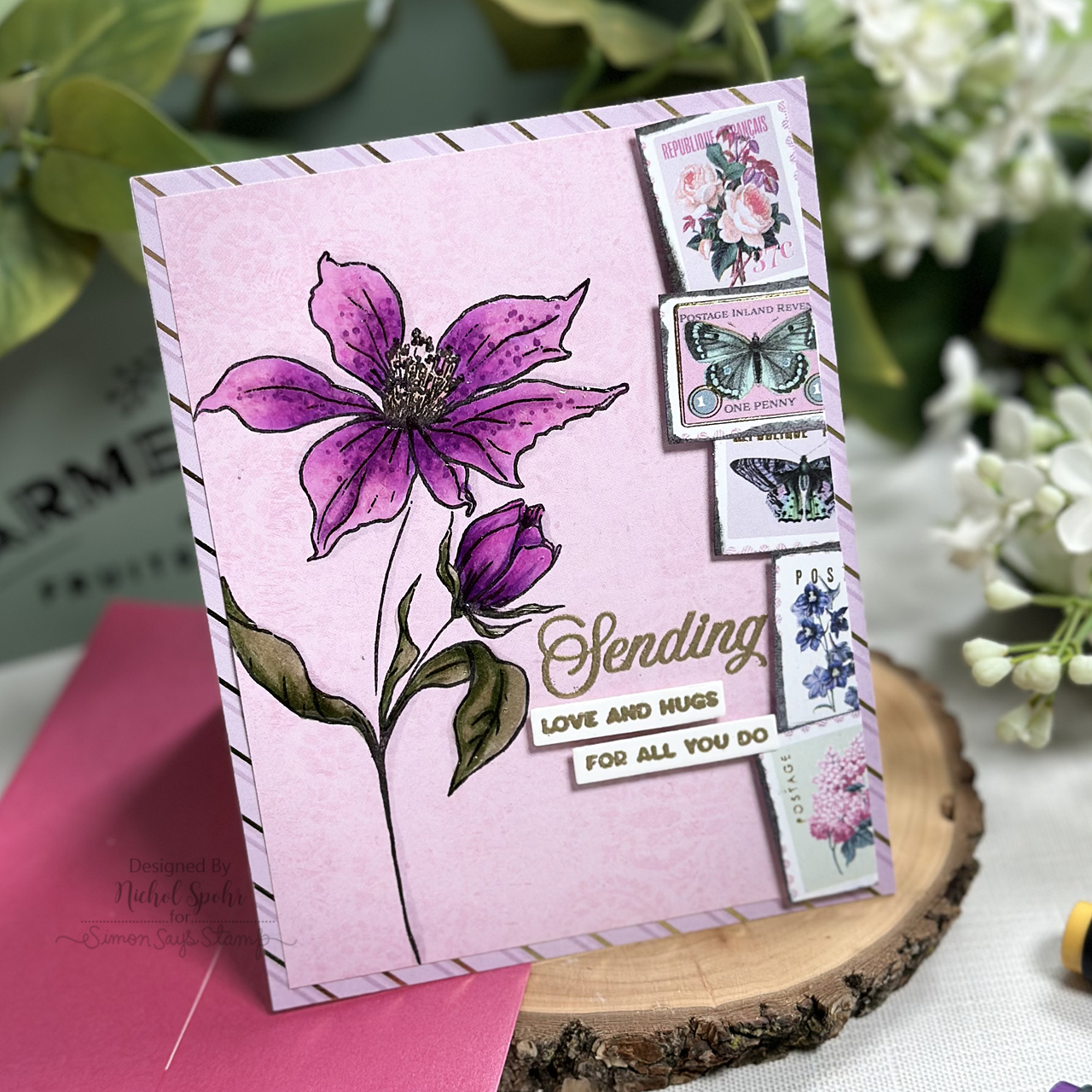 Create Stunning Floral Postage Stamp Cards with Simon Says Stamp April ...