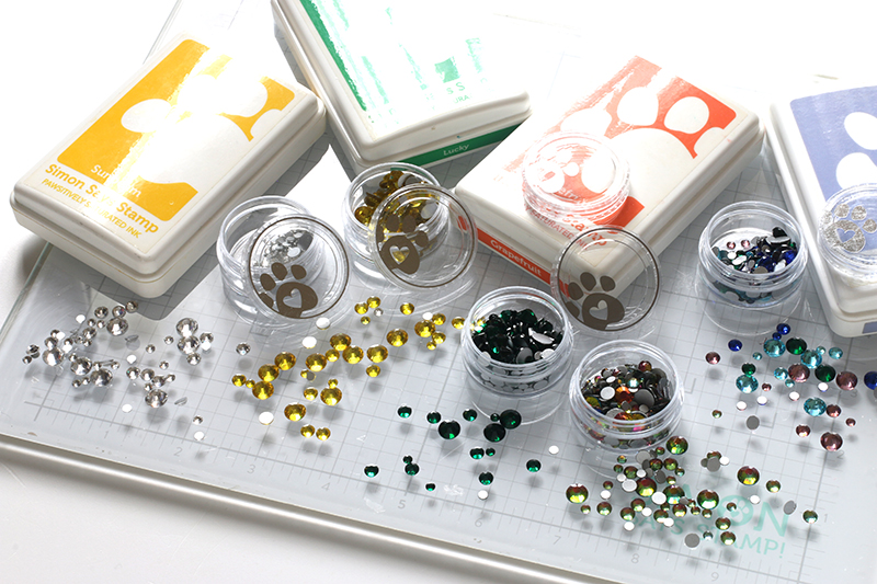 TIP: Customize your clear gems by using your alcohol inks or Copic markers.