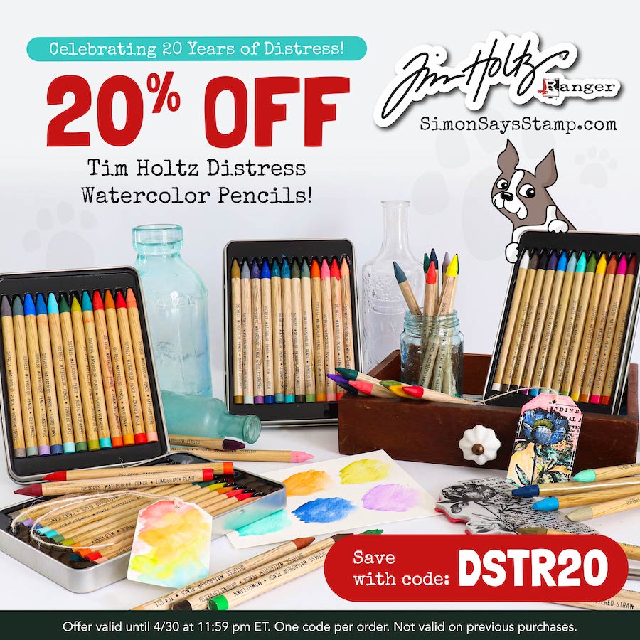Colorful Card featuring NEW Tim Holtz Vault Sizzix Collection