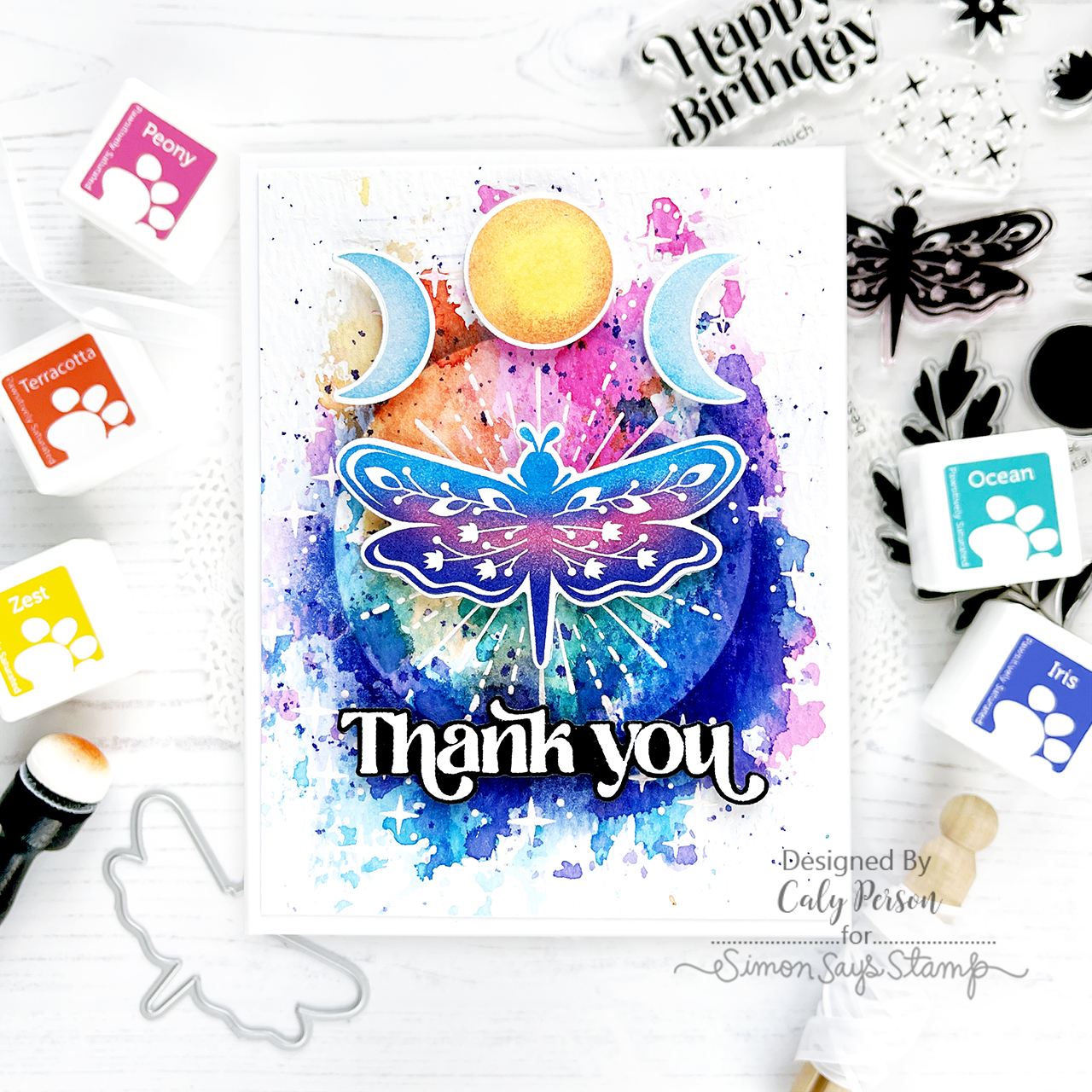 Create an OUT OF THIS WORLD Thank You Card with our Celestial Wishes ...