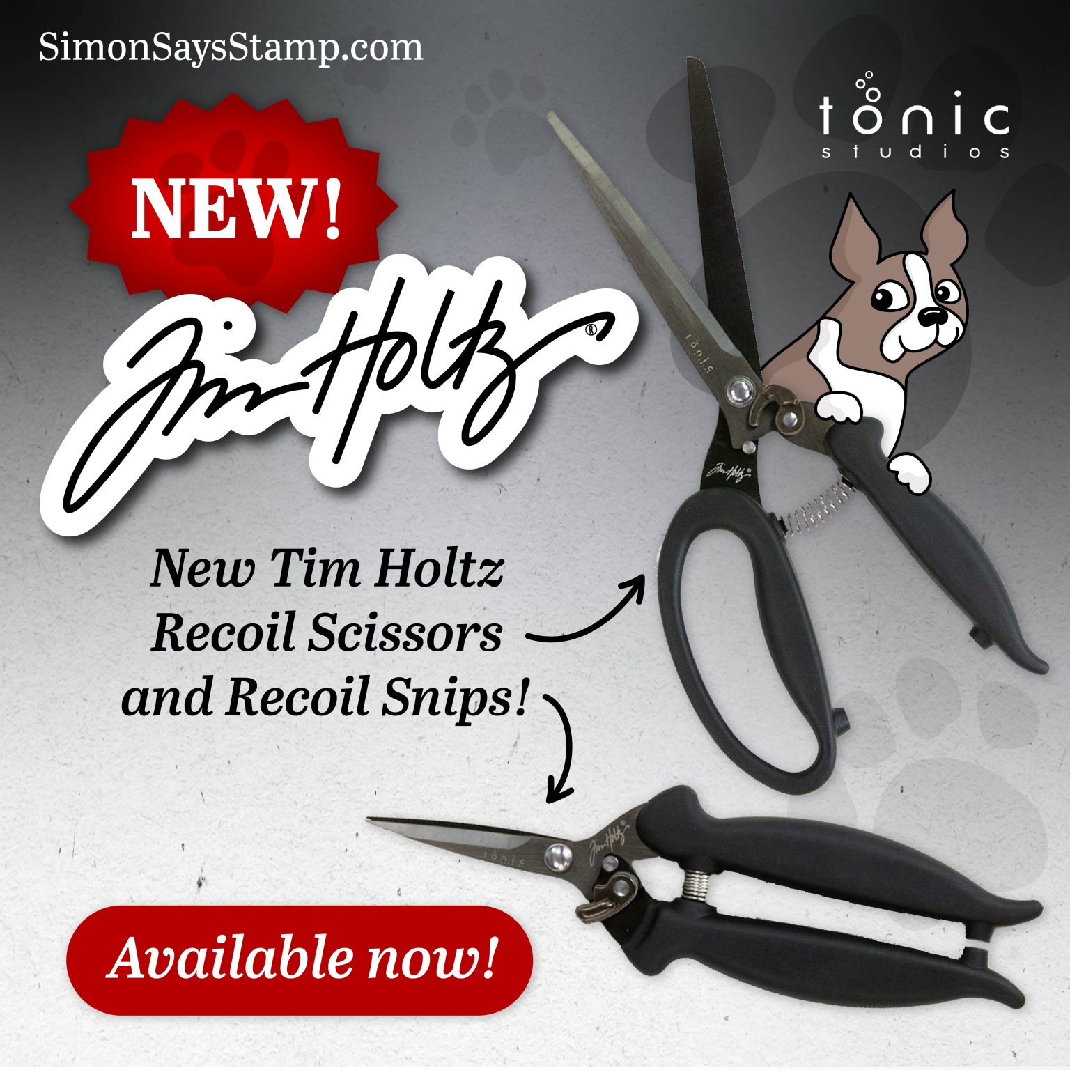 Just IN: Tim Holtz Tonic Recoil Snips + Scissors!