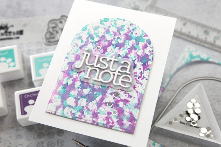 Ink Smooshing with a Tim Holtz Stencil: EZ with CZ